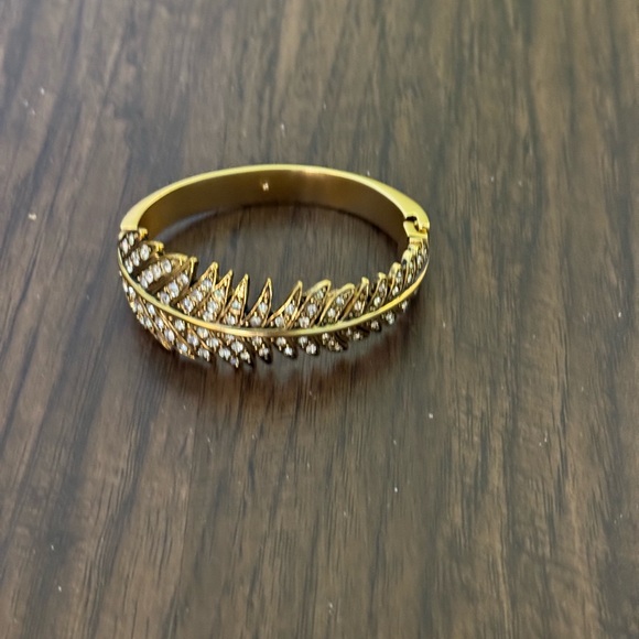 White House Black Market | Jewelry | Whbm Feather And Crystal Cuff ...